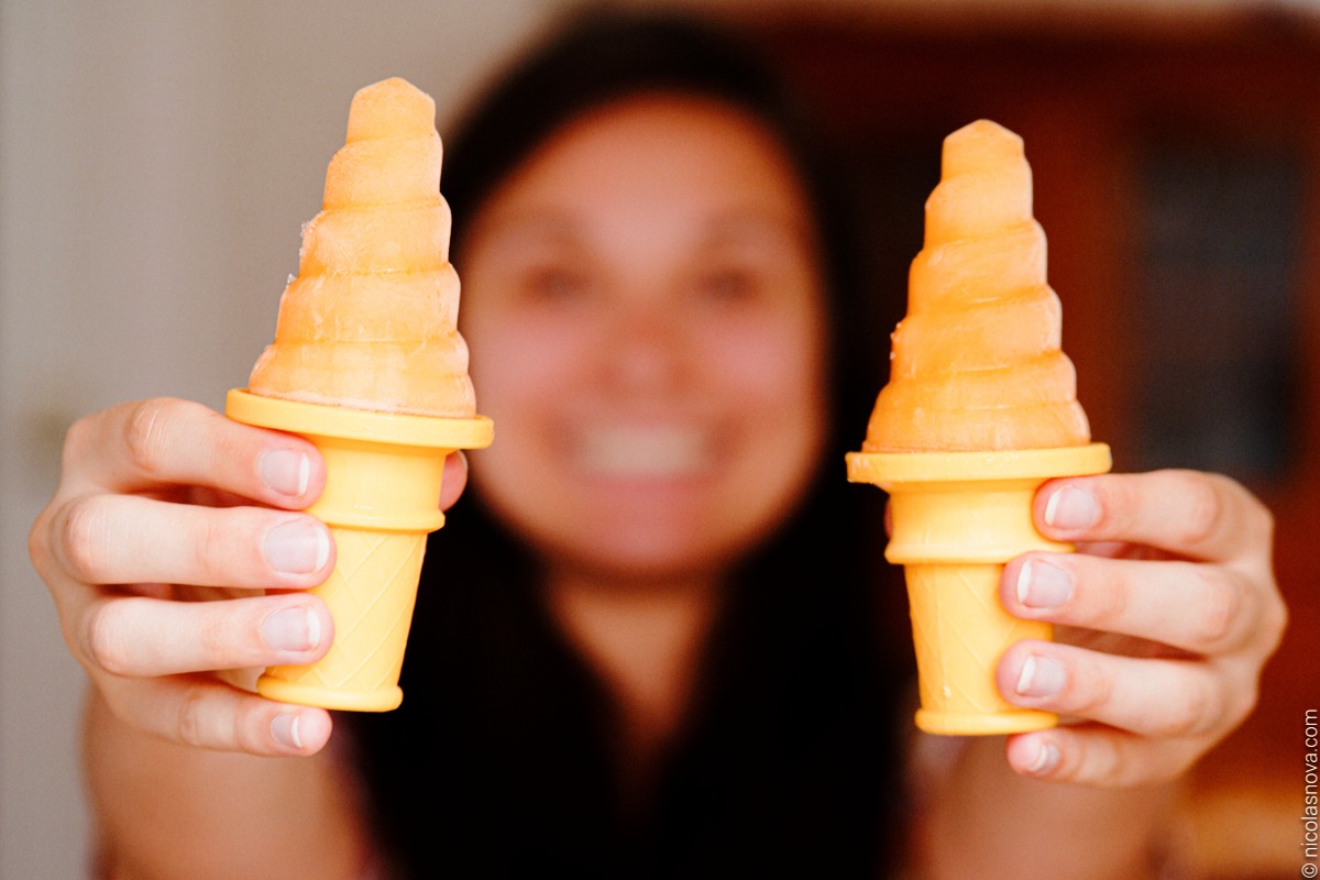Glace à l'eau maison au melon et au miel ⋆ Rail de Cook